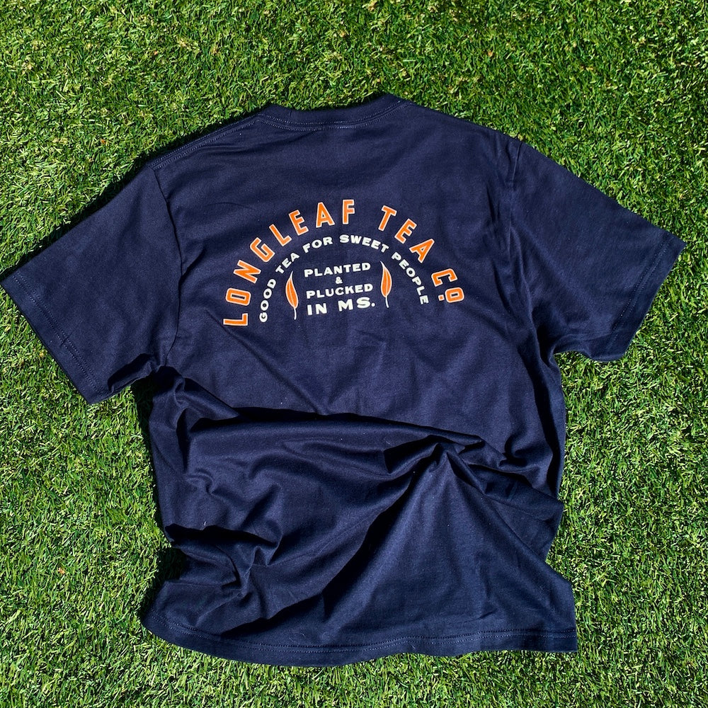 Longleaf Fan Logo Pocket T-Shirt – Longleaf Tea Co.